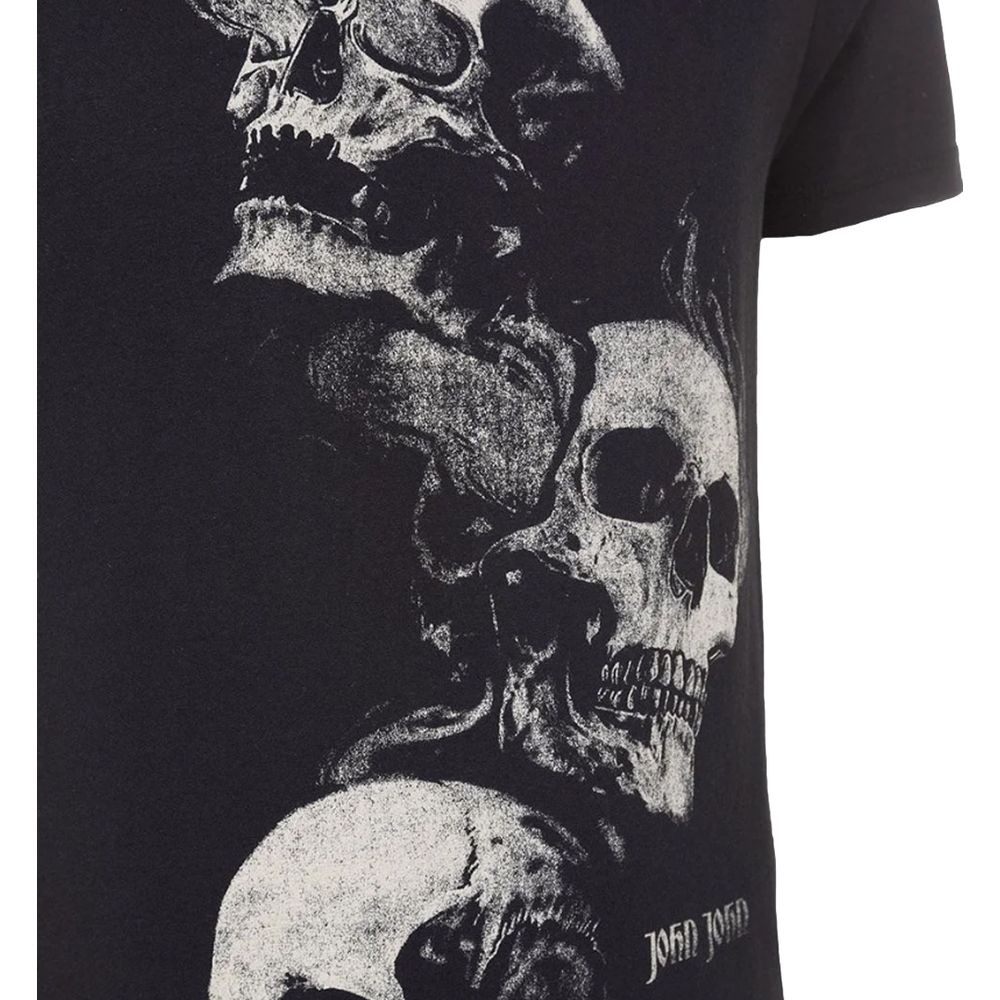 Camiseta John John Smoke Skull - Preta - galleryrock